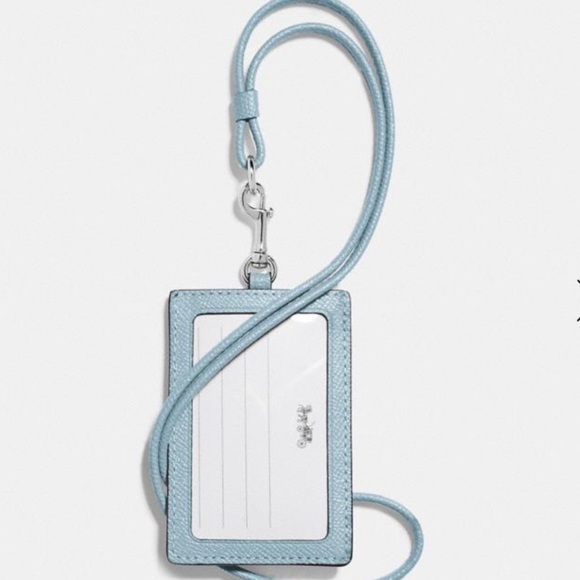 Coach | Accessories | Coach Id Badge Lanyard Pale Blue | Poshmark